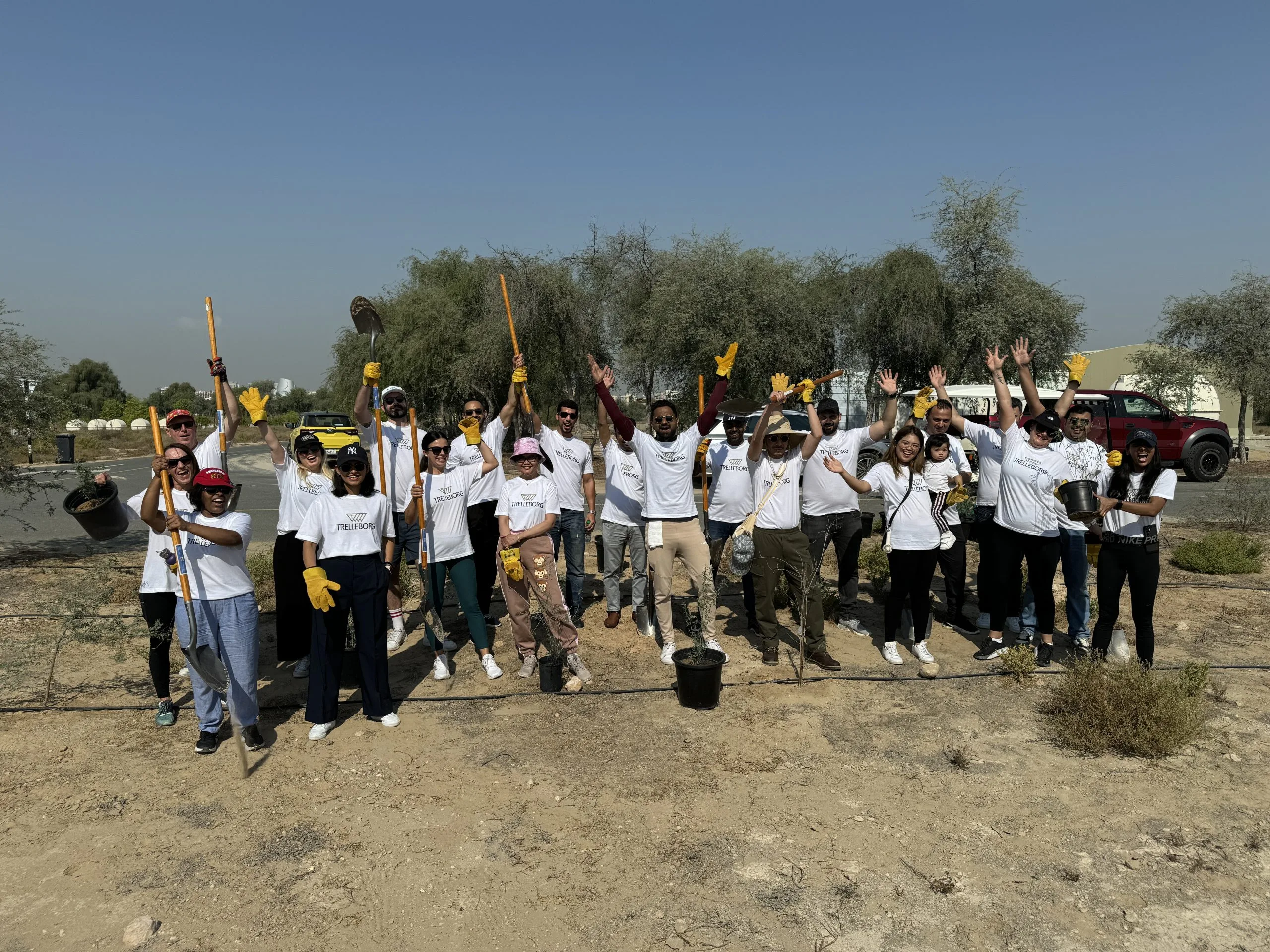 Dubai Tree Planting with Trelleborg Group - Go Green!